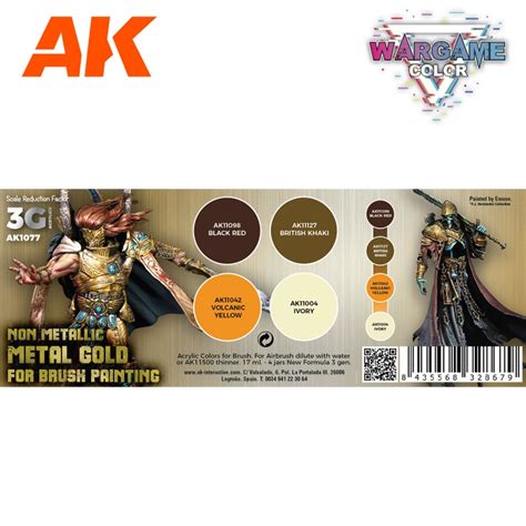 Mini Set Nmm Or Wargame Color Set Nmm Gold 4 17ml Minisocles Store