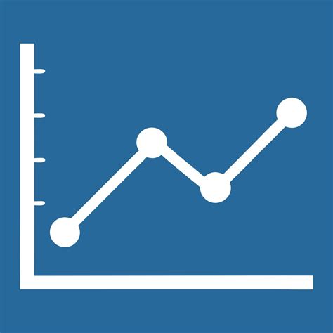 Simple White Line Graph Data Chart Showing Growth Trend 54335872 Vector Art At Vecteezy