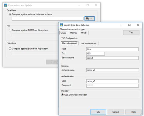 Compare Bdm Against An Existing Sql Database Vizi Bpm Bpm Modeling