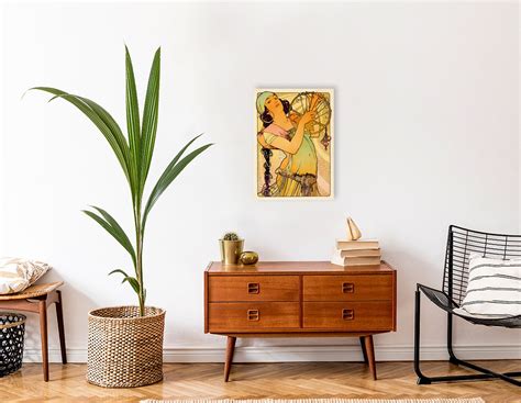 Alphonse Mucha Gypsy Fine Art Print 50x70cm Giclee Gallery Etsy Uk