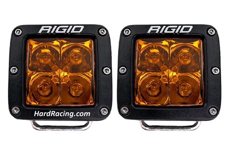 Rigid Industries Amber Pro Series D Series Spot With Amber Pro Lens