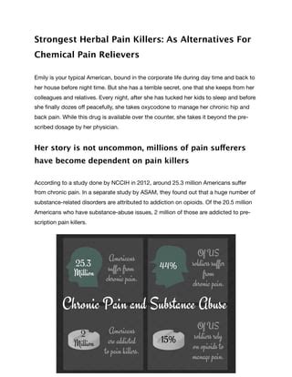 Strongest Herbal Pain Killers As Alternatives To Chemical Pain