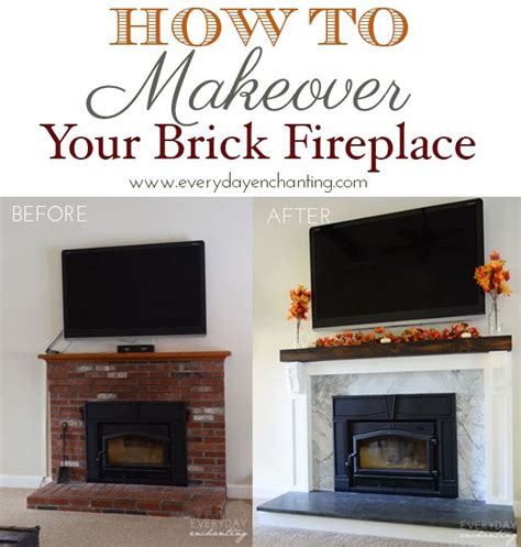 Diy Update Brick Fireplace Fireplace Guide By Linda