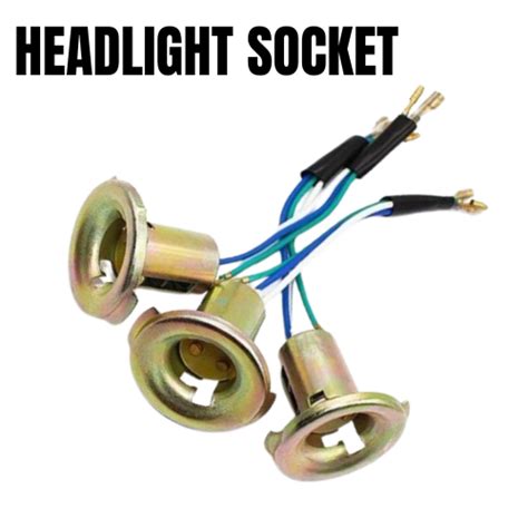 Motorcycle Head Light Socket Tmx125 Gn125 Cg125 Rusi125 Headlight Socket Shopee Philippines