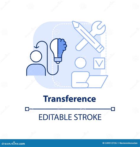 Transference Concept Icon Cartoon Vector 249446227