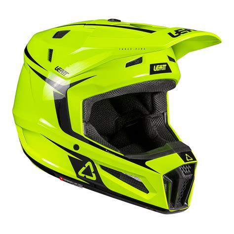 Leatt 35 Helmet Kit Neon Yellow Tracktion Motorcycles