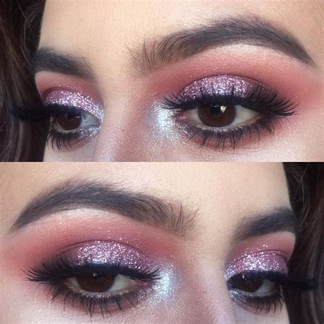 Glitter Makeup Makeup Forever Pink Glitter And Mac Reflects Pearl