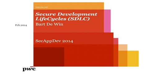 Pdf Secure Development Lifecycles Sdlc Secappdev De Winsdlc V1
