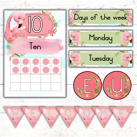 Flamingo Classroom Theme Super Slim Studente