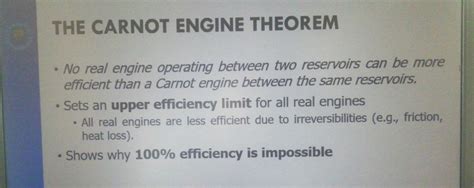The Carnot Engine Theorem No Real Engine Operating Between Two Reservoir