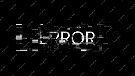 Premium Photo 3d Rendering Error Text With Screen Effects Of