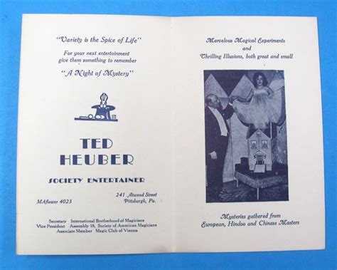 Ted Heuber Around The World In Magic Vintage Advertisement Winklers Magic Warehouse