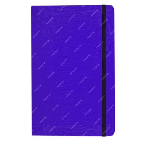 Premium Photo Violet Notebook Isolated On White Background