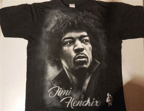 Tee Shirt Jimi Hendrix Vetement Homme Par Rddesign