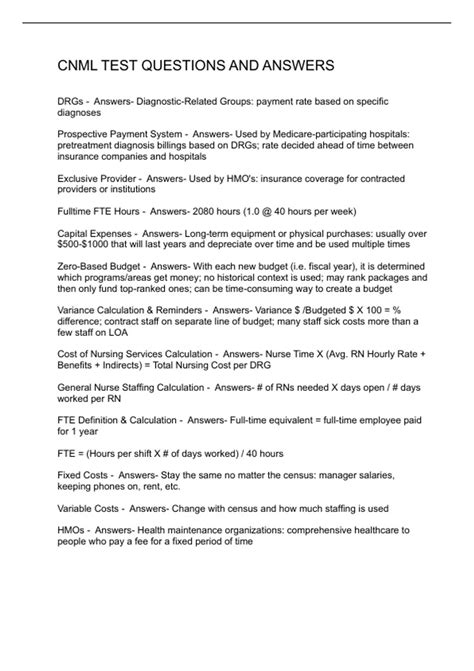 Cnml Test Questions And Answers Cnml Stuvia Us