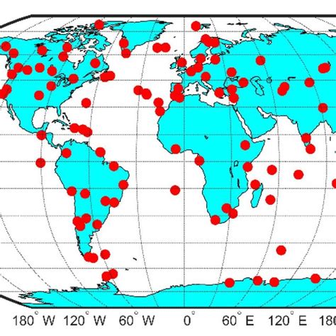 Distribution Of The Mgex Stations Download Scientific Diagram