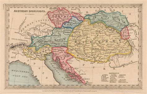 Thomas Starling The Austro Hungarian Empire 1830 The Map House