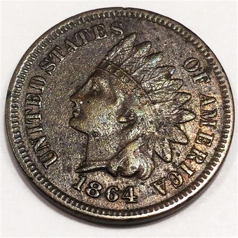 1864 L Indian Head Penny Beautiful High Grade Coin Rare Date Property