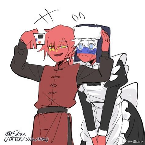 Countryhumans Russia X China Trong 2025 Quốc Kỳ Tiểu Thuyết