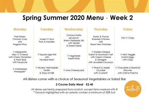 The Ashcombe School Canteen Menu