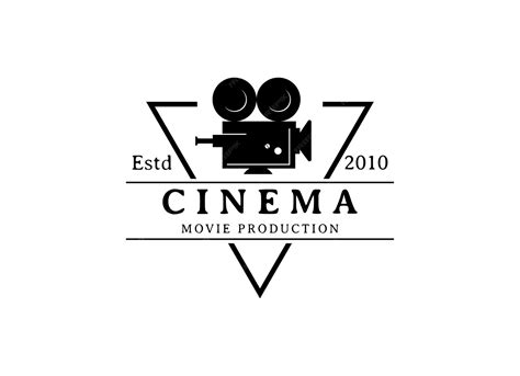 Cinema Logo Design Logotipo Do Filme Rolo De Filme Com Modelo De Design Do Logotipo Da Câmera