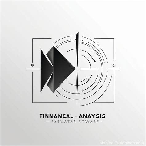 Modern Black And White Financial Analysis Software Logo Stable
