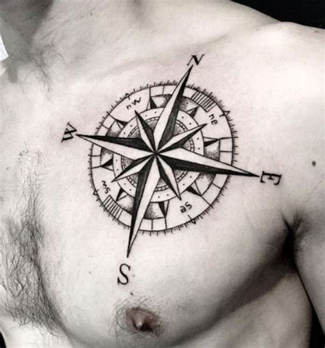 Nautical Star Compass Tattoo Designs