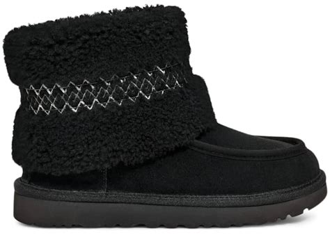 Ugg Mini Heritage Braid Black Womens 1148930 Blk Us
