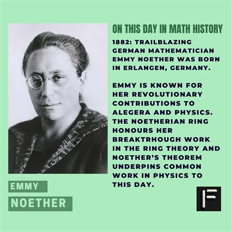 Emmy Noether Theory