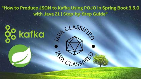 How To Produce Json To Kafka Using Pojo In Spring Boot 350 With Java