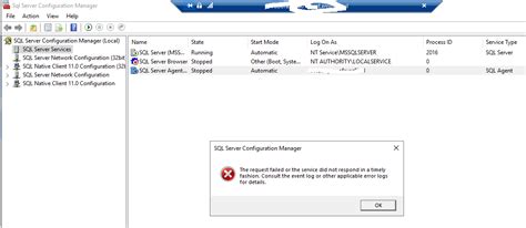 hk sql server doctor service account does not have the required user