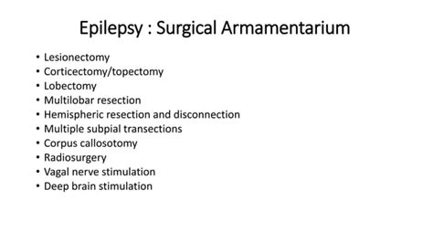 Epilepsy Surgery Ppt