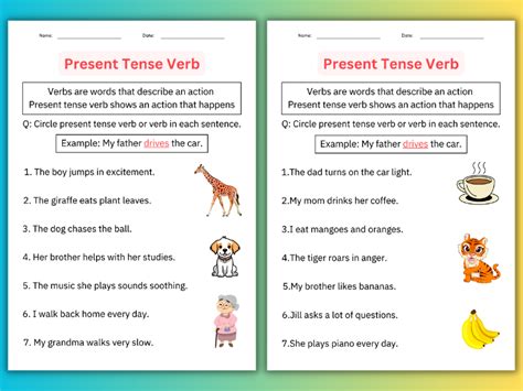 Writing Present Tense Of Verb Turtle Diary Worksheet Worksheets Library