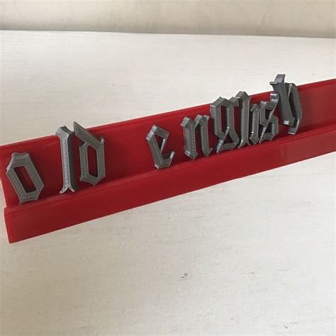 Archivo 3d Antiguo InglÉs Letras 3d Minúsculas Archivo Stl・diseño