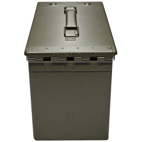 Nato M2a1 50 Cal Steel Ammo Box Olive Green Free Delivery Military Kit