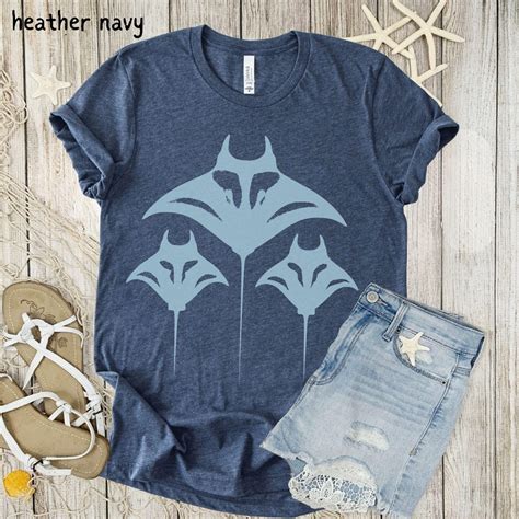 Manta Ray Shirt Ocean Graphic Tee Marine Life T Shirt Coastal