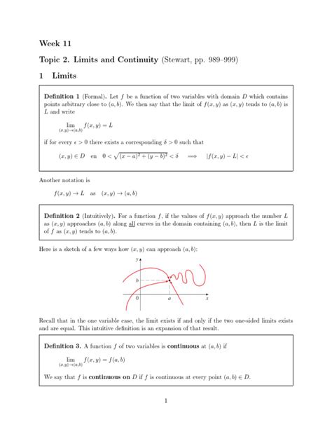 Limits And Continuity Guide Pdf Mathematical Analysis Mathematics