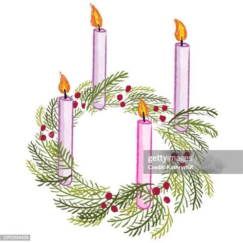 Catholic Advent Wreath Clipart