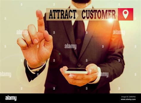 Writing Note Showing Attract Customer Business Concept For To Bring