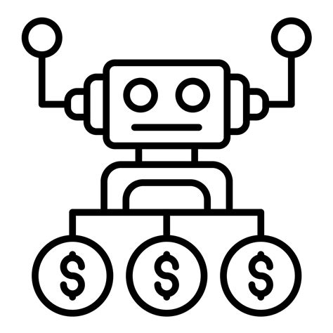 Robot Advisor Line Icon 14722747 Vector Art At Vecteezy