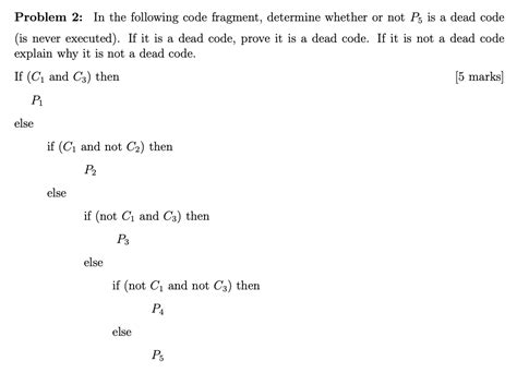 Solved Problem 2 In The Following Code Fragment Determine