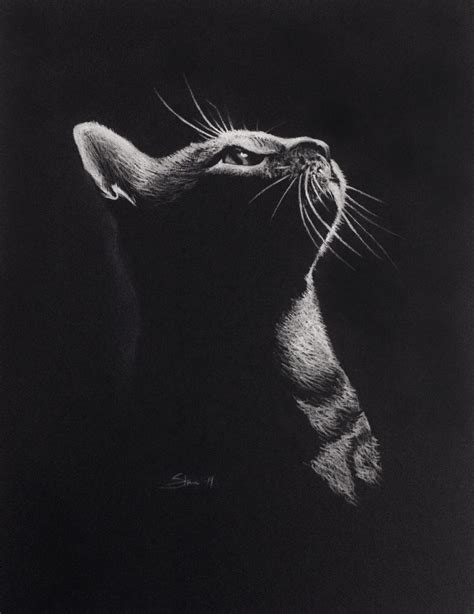 White Drawing On Black Paper Creativeline