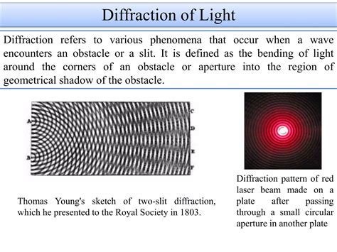 Diffraction Of Light Pptx