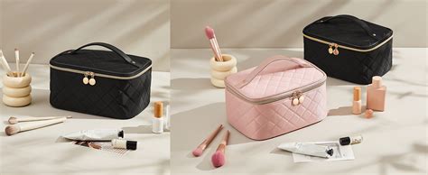 Prite Makeup Bag Large Capacity Portable Travel Cosmetic