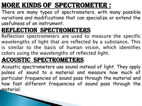 Spectrometer Pptx Chemistry Science