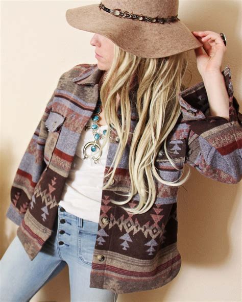 Bozeman Native Aztec Montana Sky Boho Knit Vintage Inspired Shirt