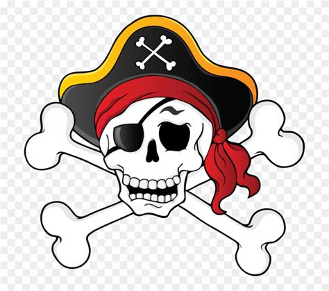 Pirate Skull And Crossbones Clipart Png Download 424652 Pinclipart
