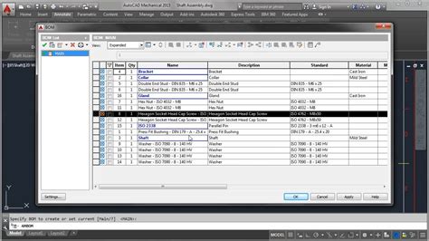 parts boms and balloons autocad geometry autocad watch an