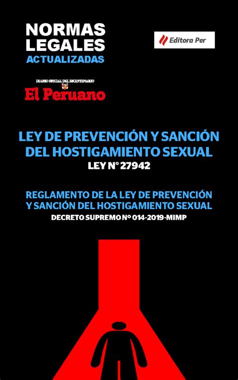 Ley Nº 27942 Reglamento De Prevención Y Sanción Del Hostigamiento