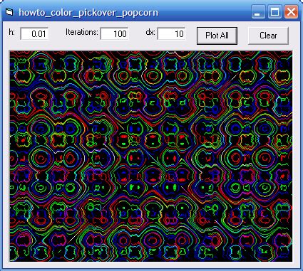 VB Helper HowTo Draw A Colored Pickover Popcorn Fractal In Visual Basic
